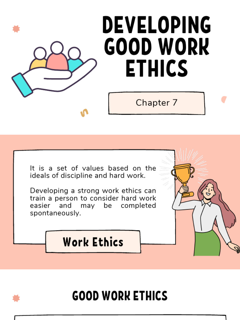 Chapter 7 Developing Good Work Ethics | PDF | Employment | God