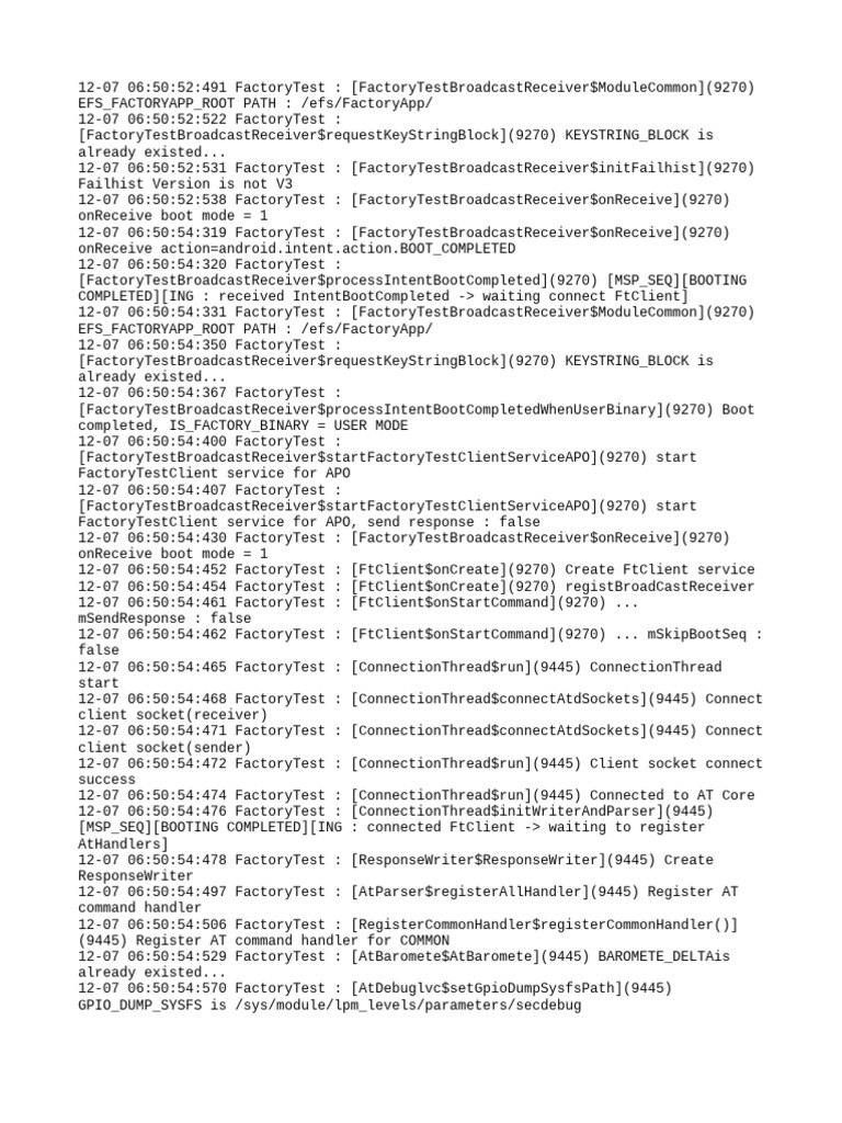 First Boot Log | PDF | System Software | Computing