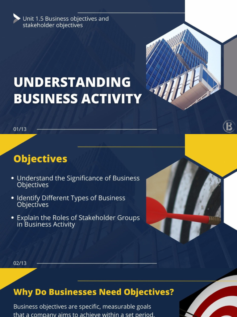 Business Objectives and Stakeholder Objectives | PDF