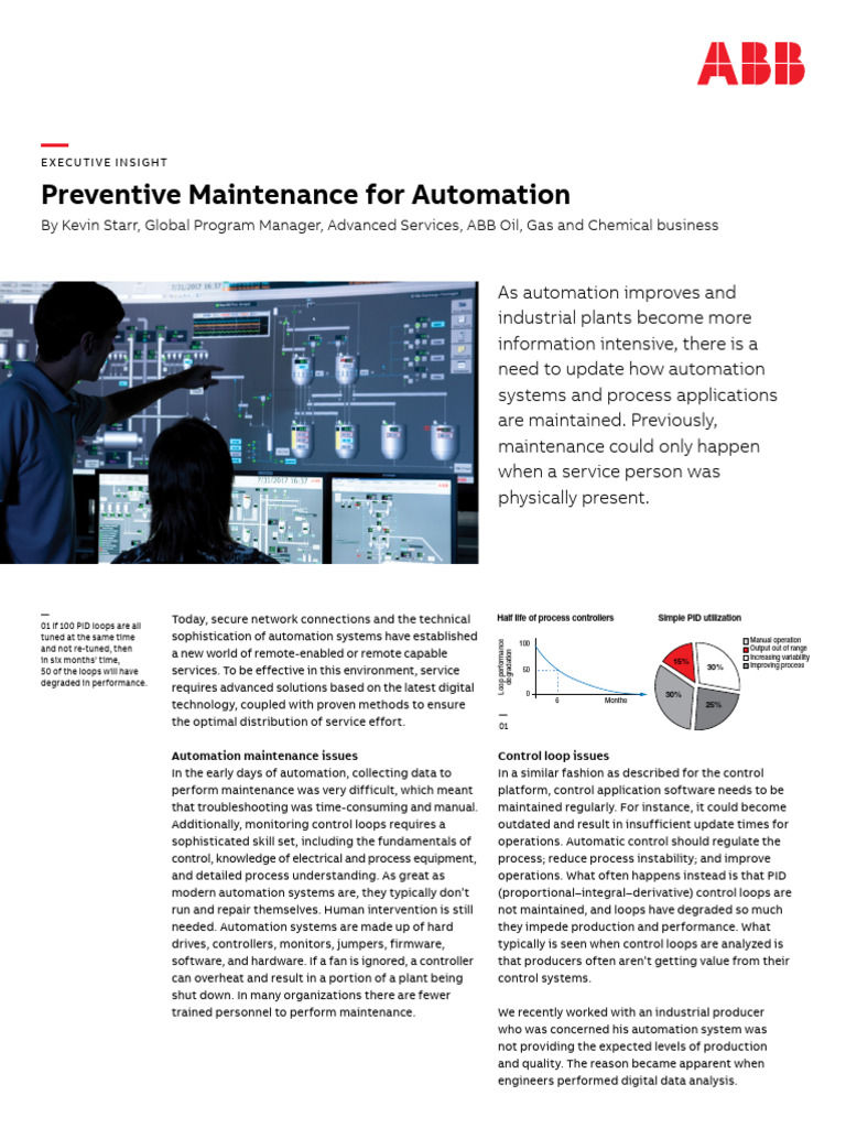 Preventive Maintenance For Automation Broch | PDF | Automation ...