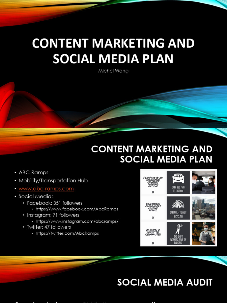Content Marketing and Social Media Plan | PDF | Popular Culture & Media ...