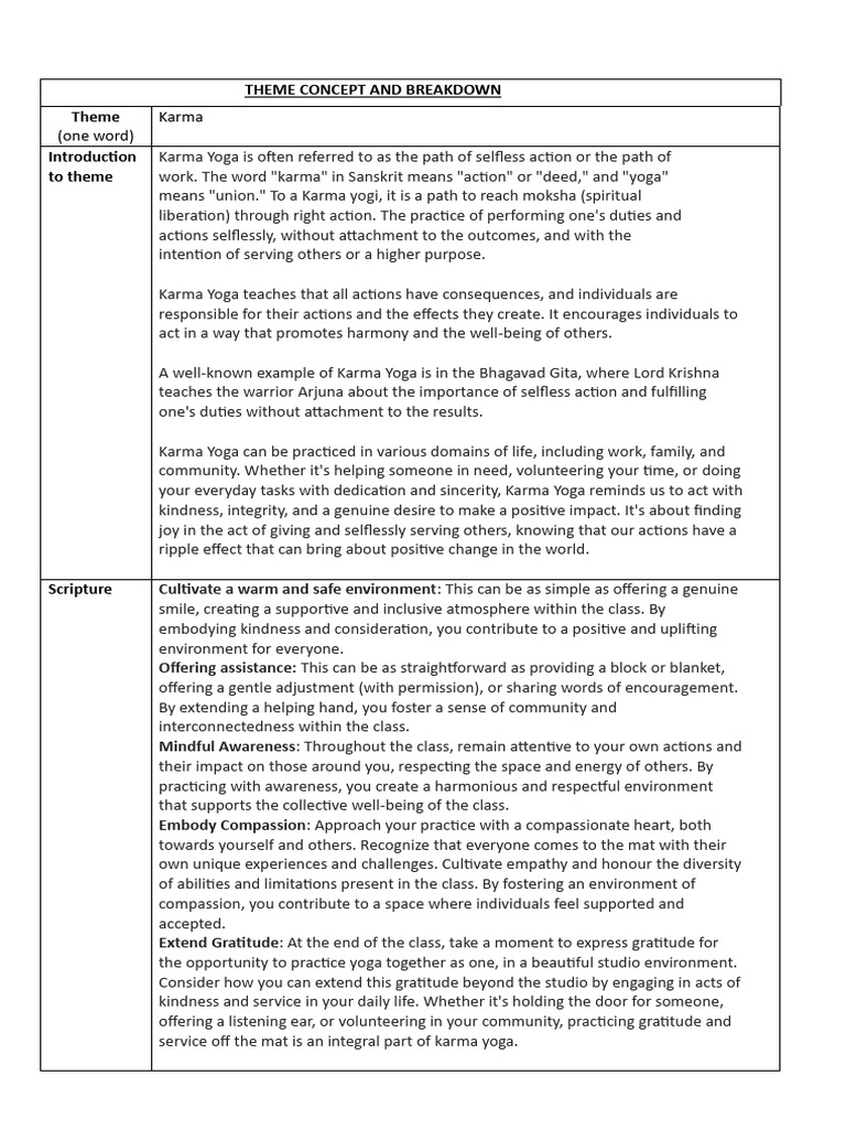Understanding Karma Yoga Principles | PDF | Yoga | Spirituality