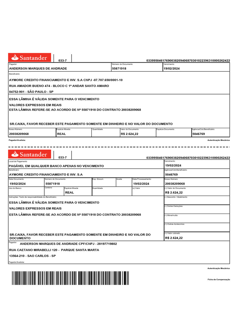 Boleto | PDF | Economias | Dinheiro