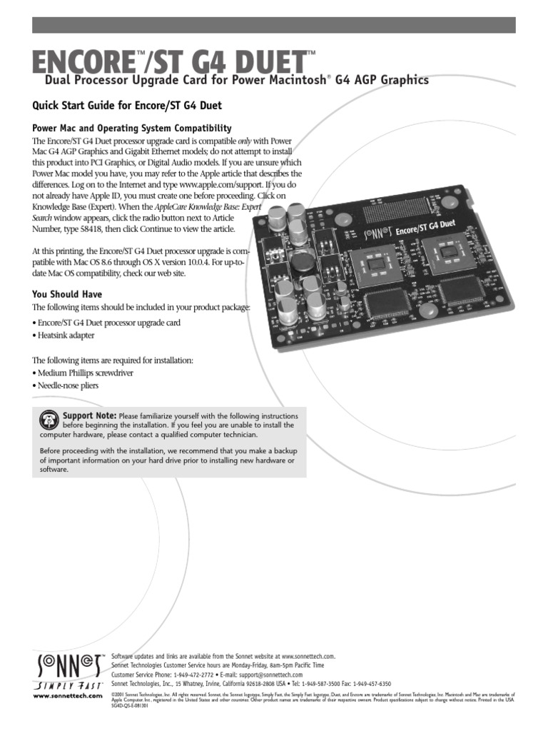 Encore ST Duet No Heatsink QSG | PDF | Computer Engineering | Computer ...