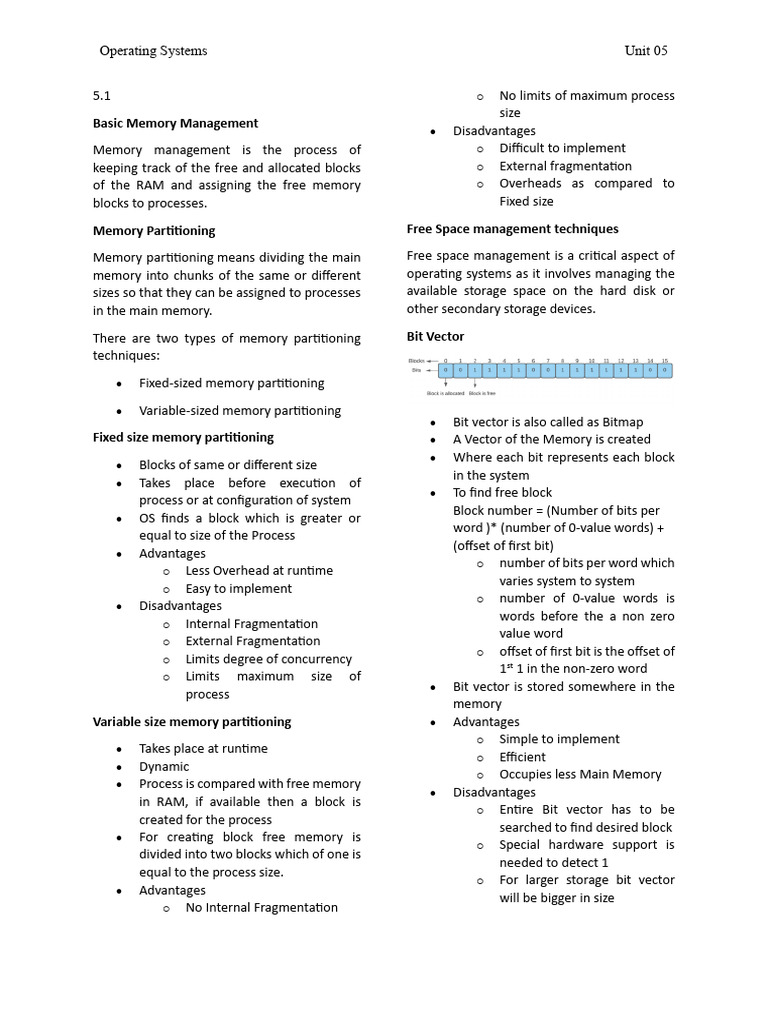 Operating System Unit 5 | PDF | Computer Data Storage | Information ... Operating System Unit 5 | PDF | Computer Data Storage | Information ...
