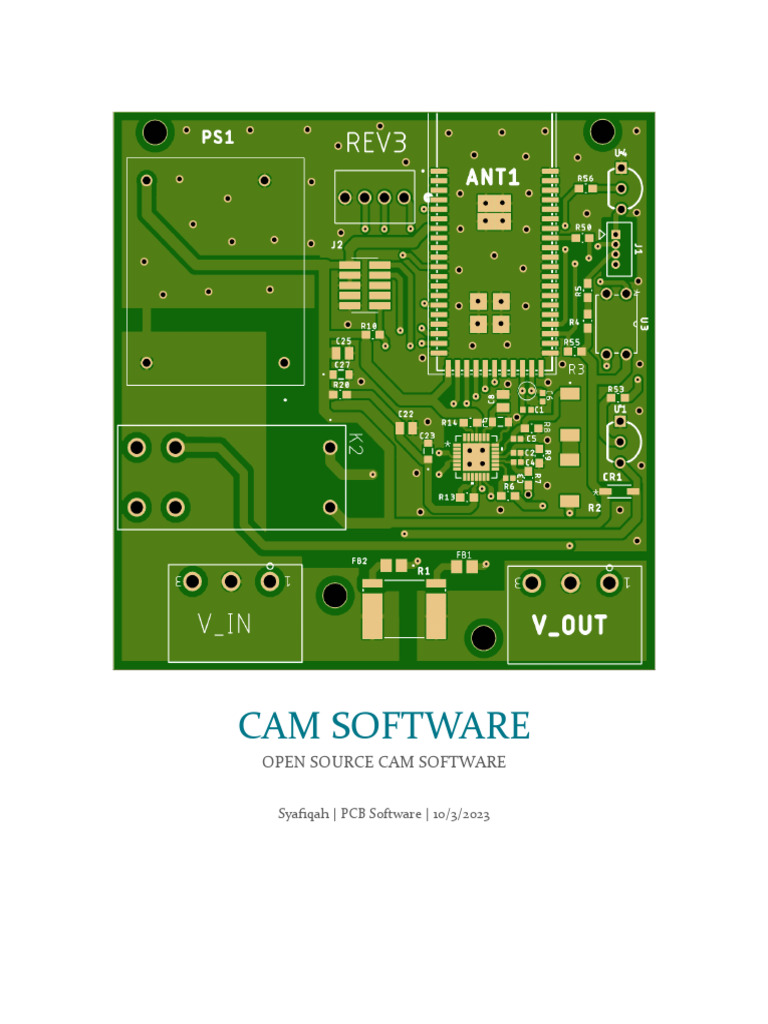 Cam Software | PDF | Printed Circuit Board | Computer Engineering