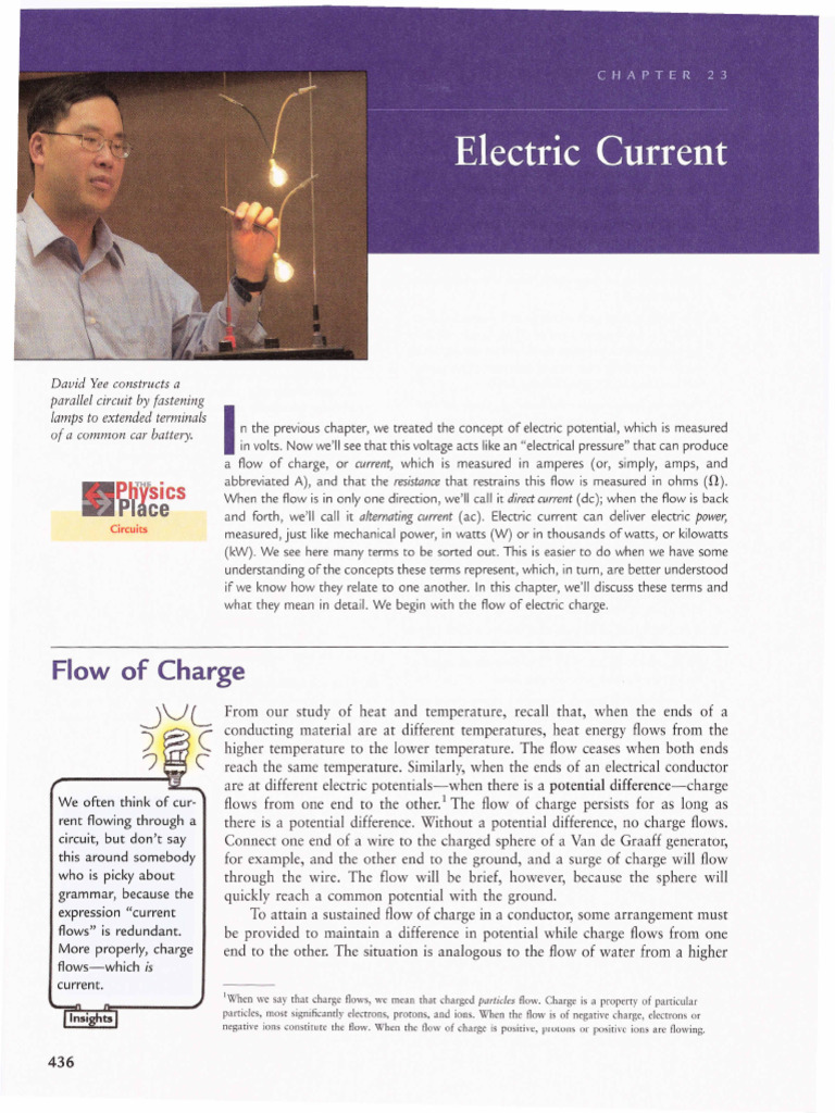 Electric Current 1 | PDF | Electrical Resistance And Conductance | Voltage