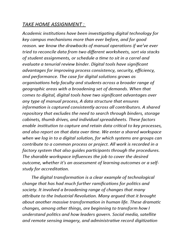 Take Home Assignment | PDF | Big Data | Data