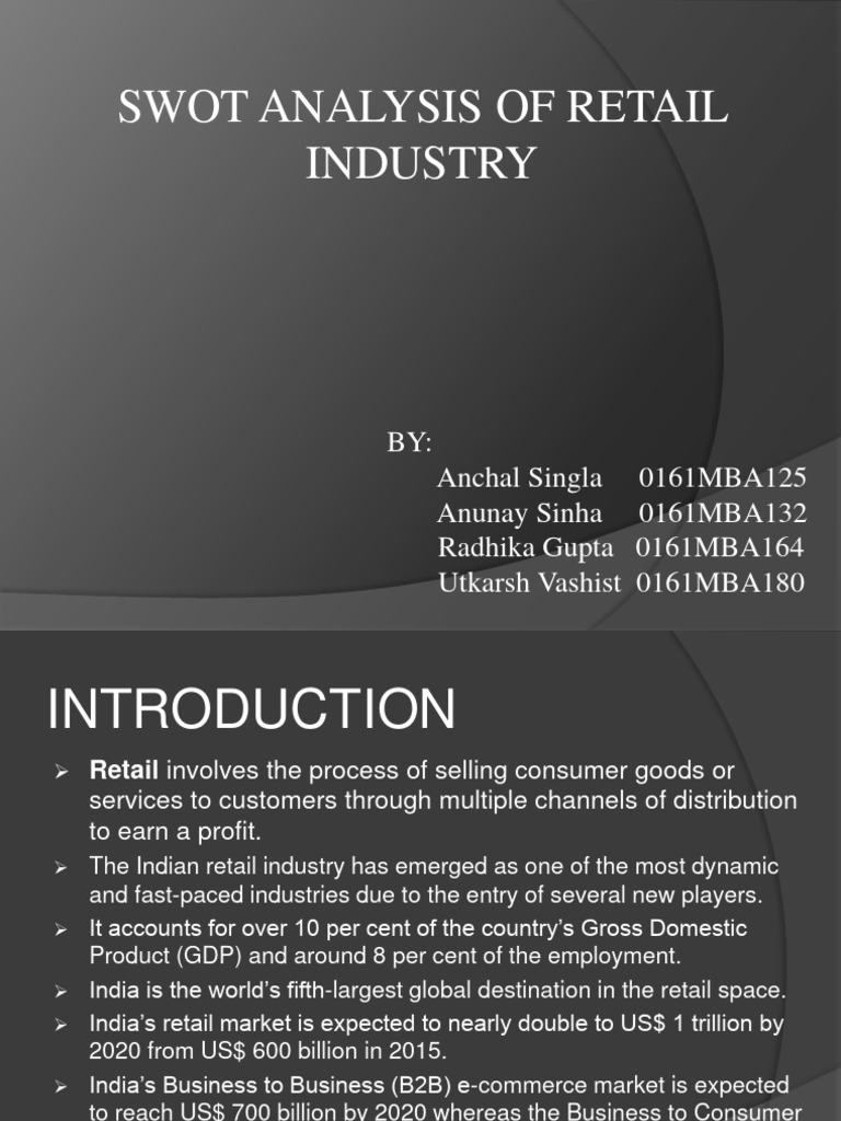 New Swot Retail | PDF | Retail | E Commerce