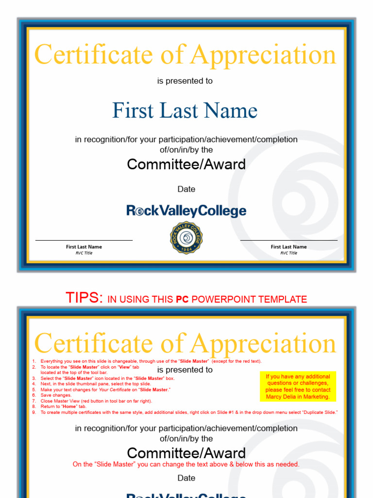 RVC Certificate Template | PDF | Computing | Computing Platforms
