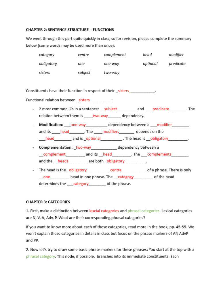 Chapter 2 | Download Free PDF | Phrase | Lexical Semantics