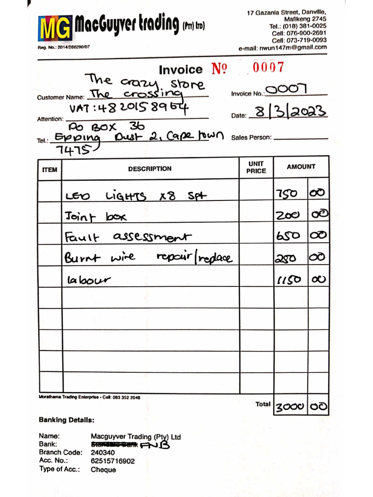 Crazy Store Invoice | PDF