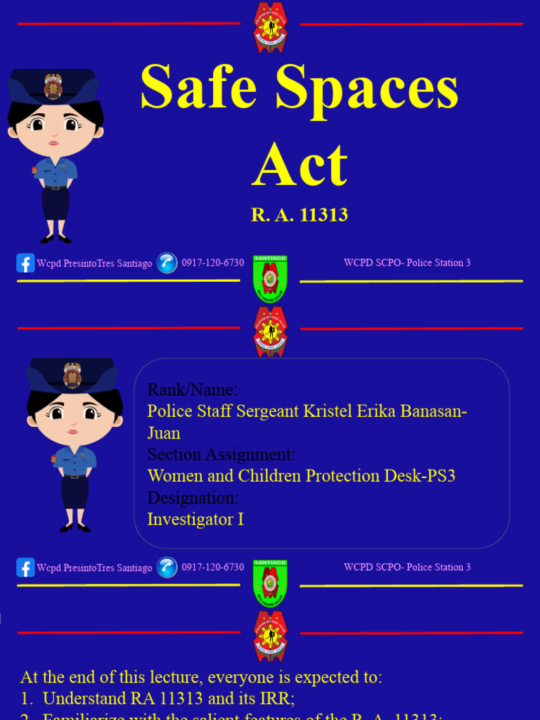 SIMPLIFIED LECTURE On RA 11313 | PDF | Sexual Harassment | Crime & Violence