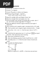 Maths GR 11 Trigonometry Worksheet | PDF | Trigonometry | Mathematics