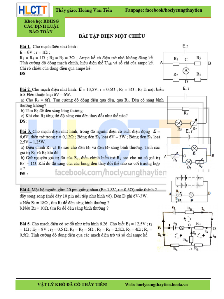 Bai Tap Dien Mot Chieu - dJBrNLiEsTjPM5CbC Original | PDF