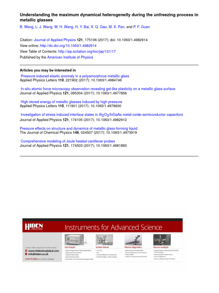 Understanding The Maximum Dynamical Heterogeneity During The Unfreezing ...