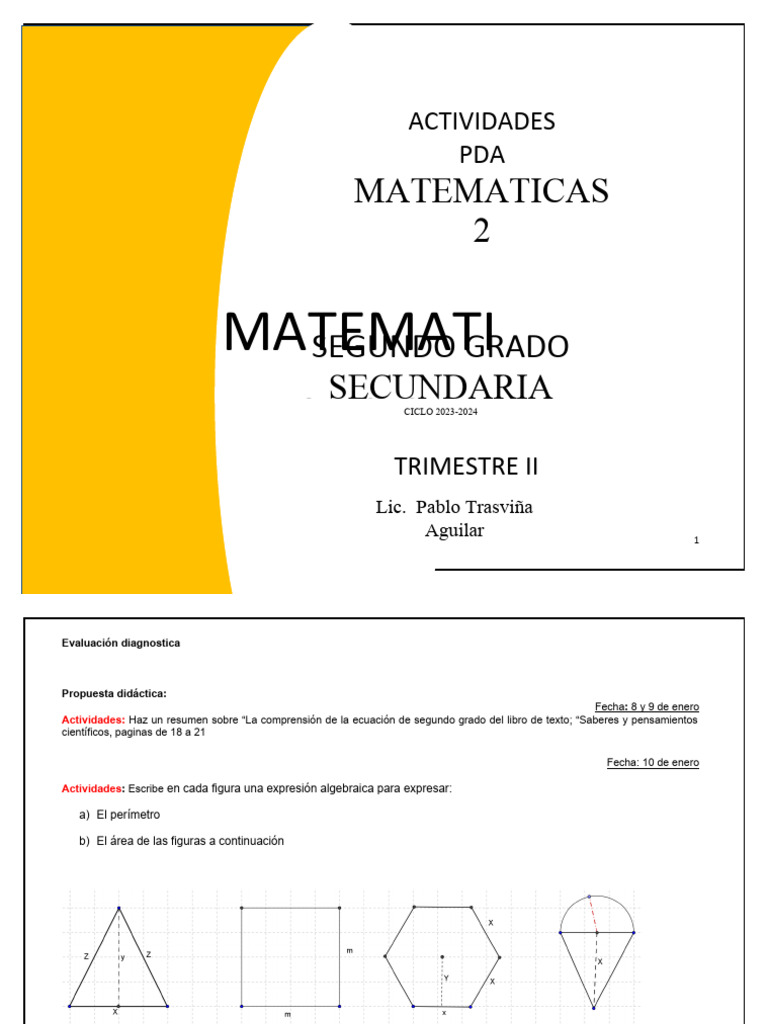 Actividades de Matemáticas 2° Grado 2024 | PDF | Fórmula | Multiplicación