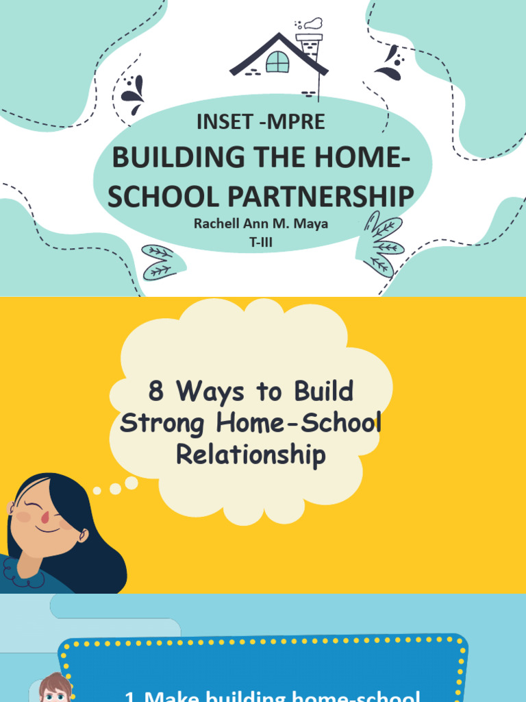 Inset-Mpre 2024 Building Home-School Partnership | PDF | Living ...