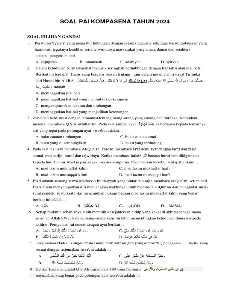 Pai Kompasena 2024 | PDF