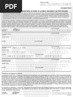 Nsfas Consent Form 2022 Pdf Download Wwwtutacza 2022 Nsfas