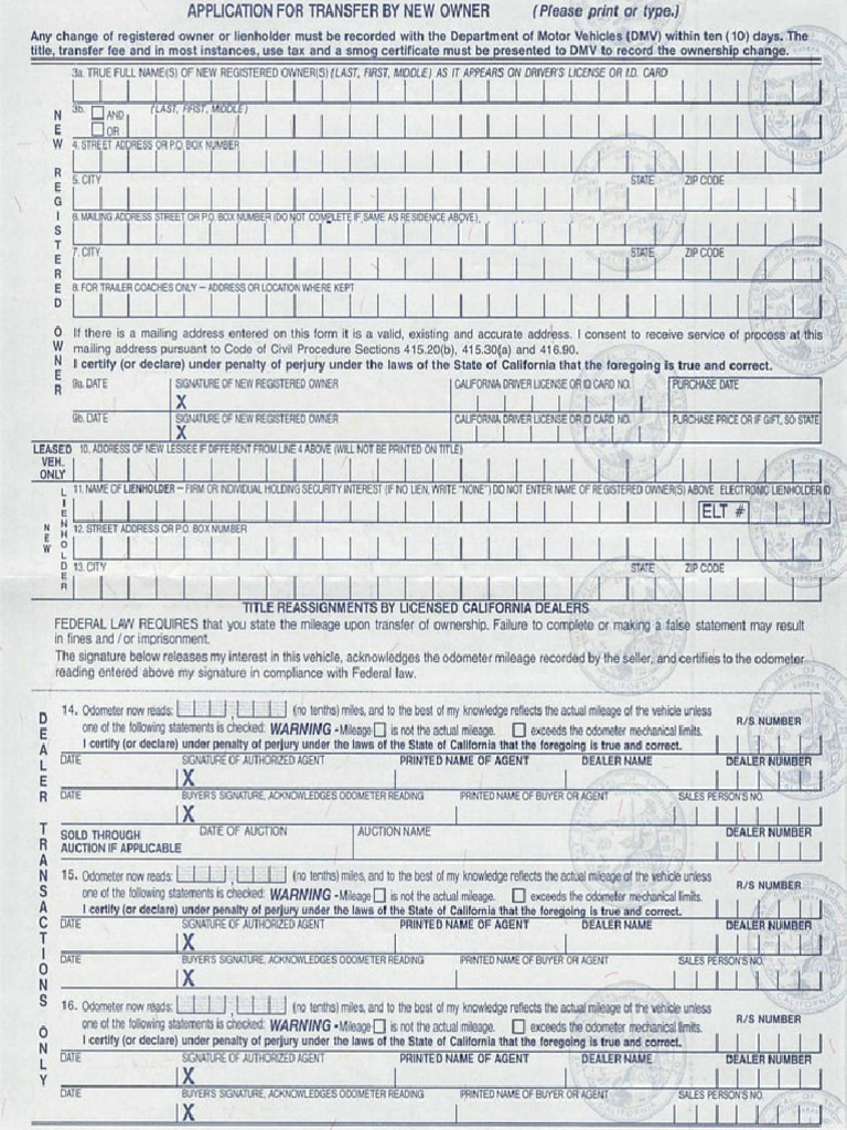 California Back | PDF