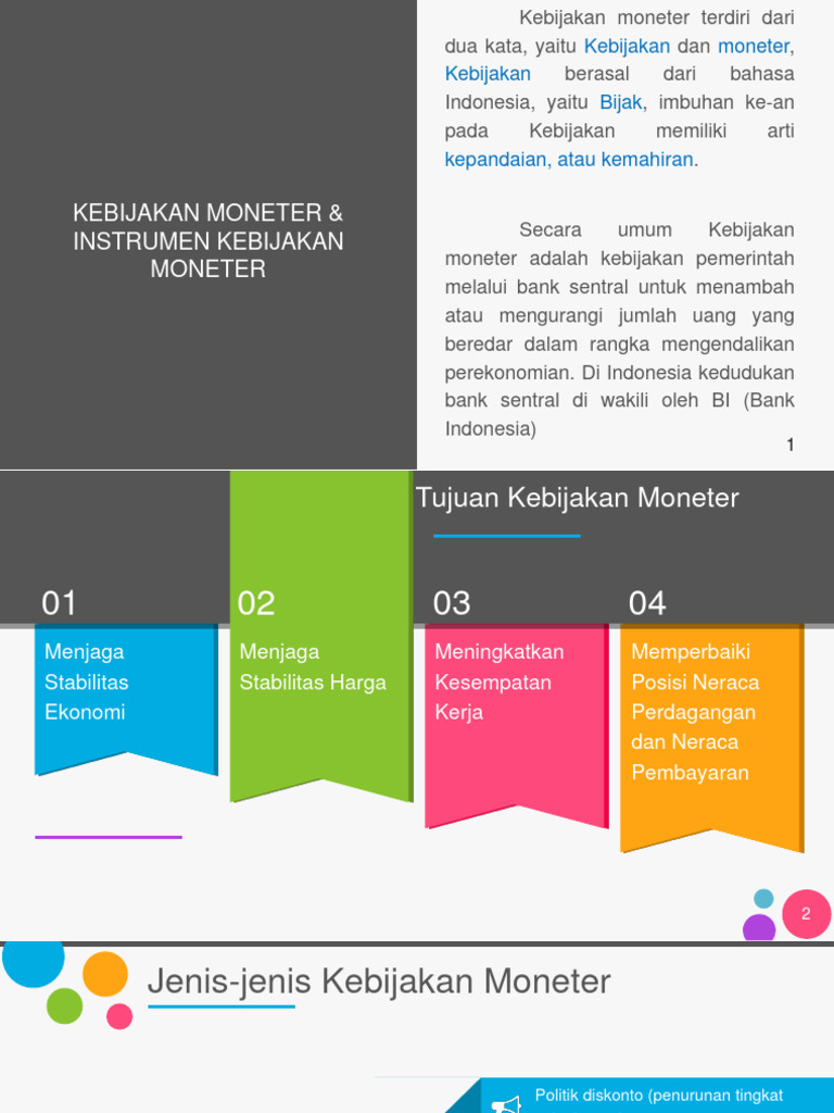Kebijakan Moneter Dan Instrumen KM | PDF | Pengelolaan Keuangan & Uang