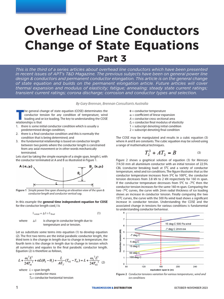 Change of State Equations for Conductors | PDF | Equations | Electrical ...