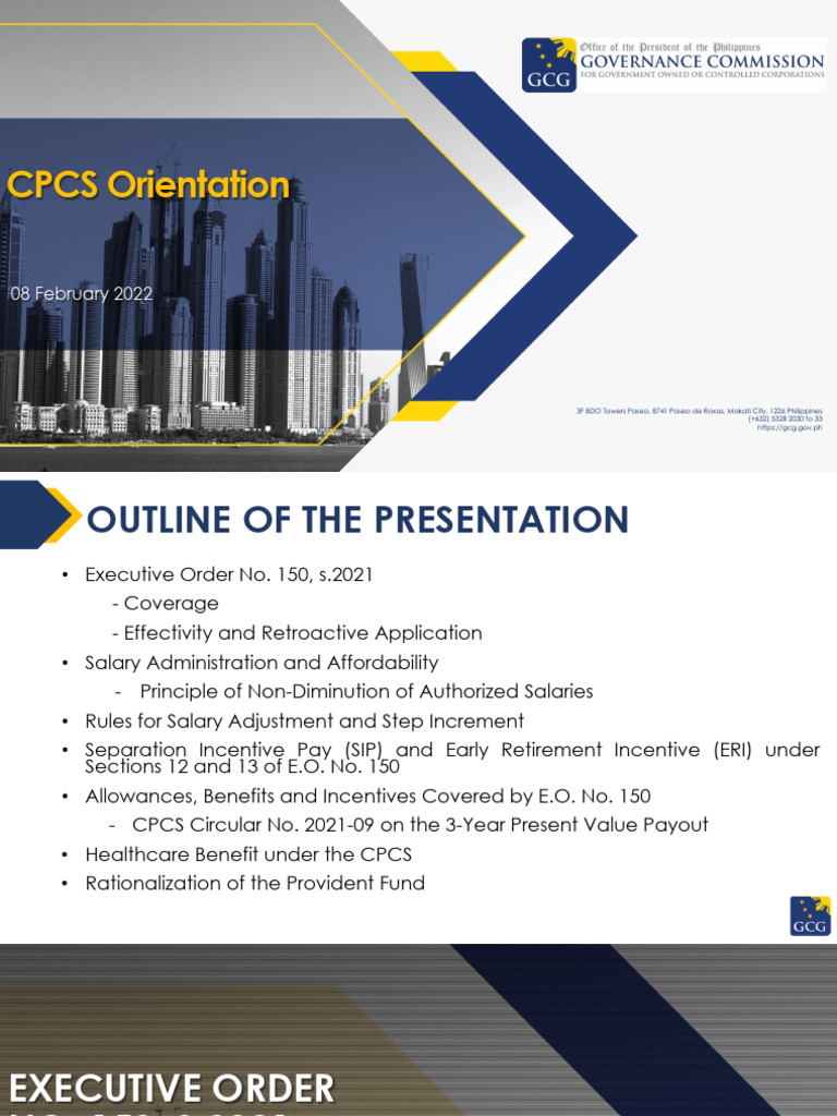 Cpcs Orientation Presentation | PDF | Salary | Employment