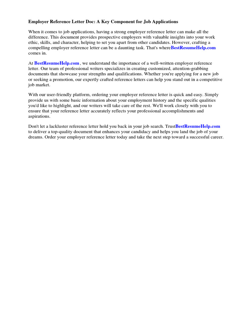 Employer Reference Letter | PDF | Employment | Innovation