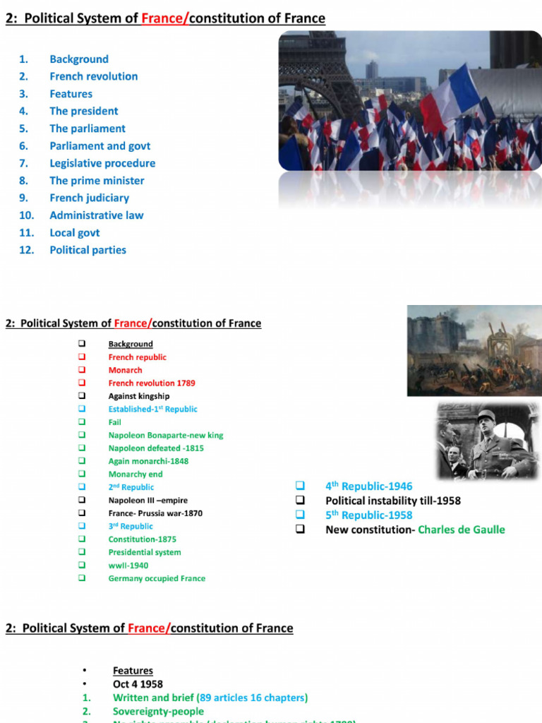 Political System of France-1 | PDF