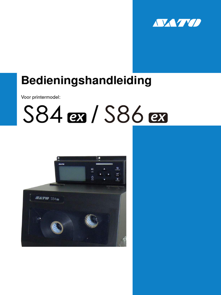 Sato s84 Ex s86 Ex Manual Dutch | PDF