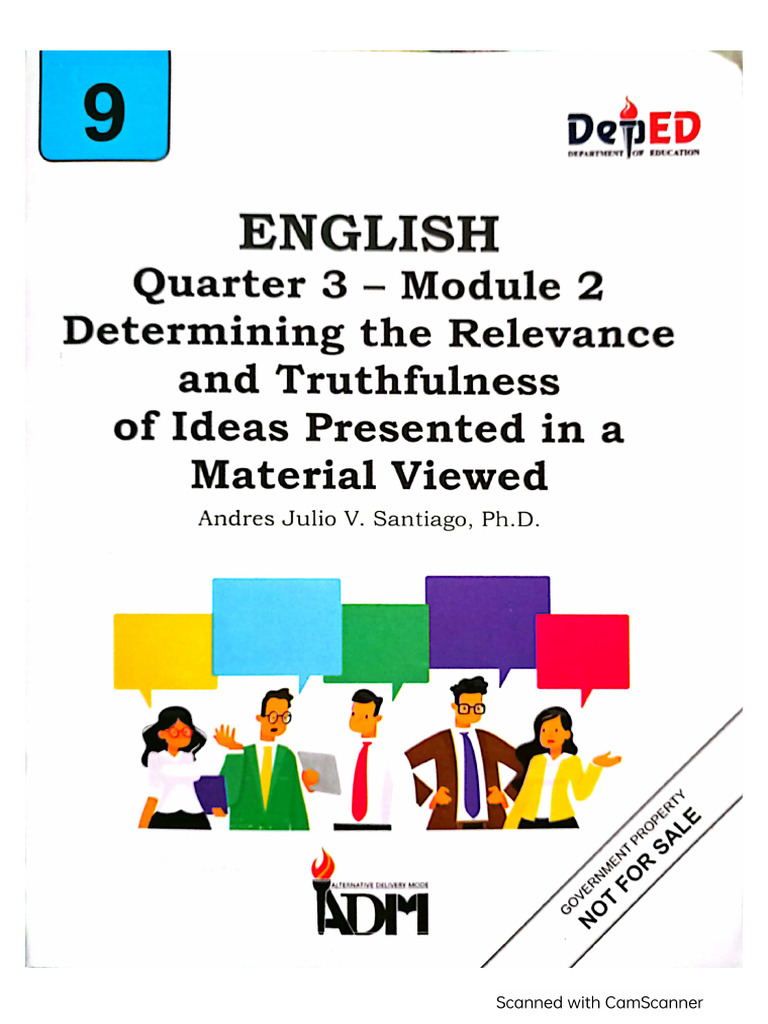 English 9 Quarter 3 Module 2 | PDF