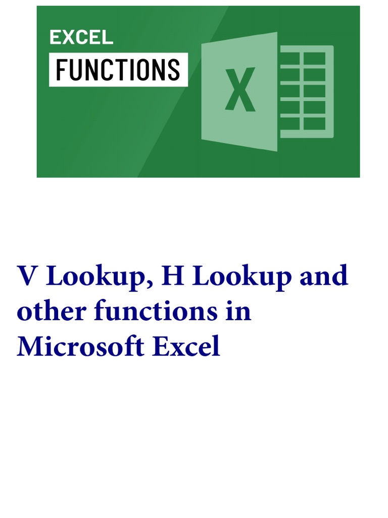 Excel Vlookup | PDF | Table (Database) | Microsoft Excel