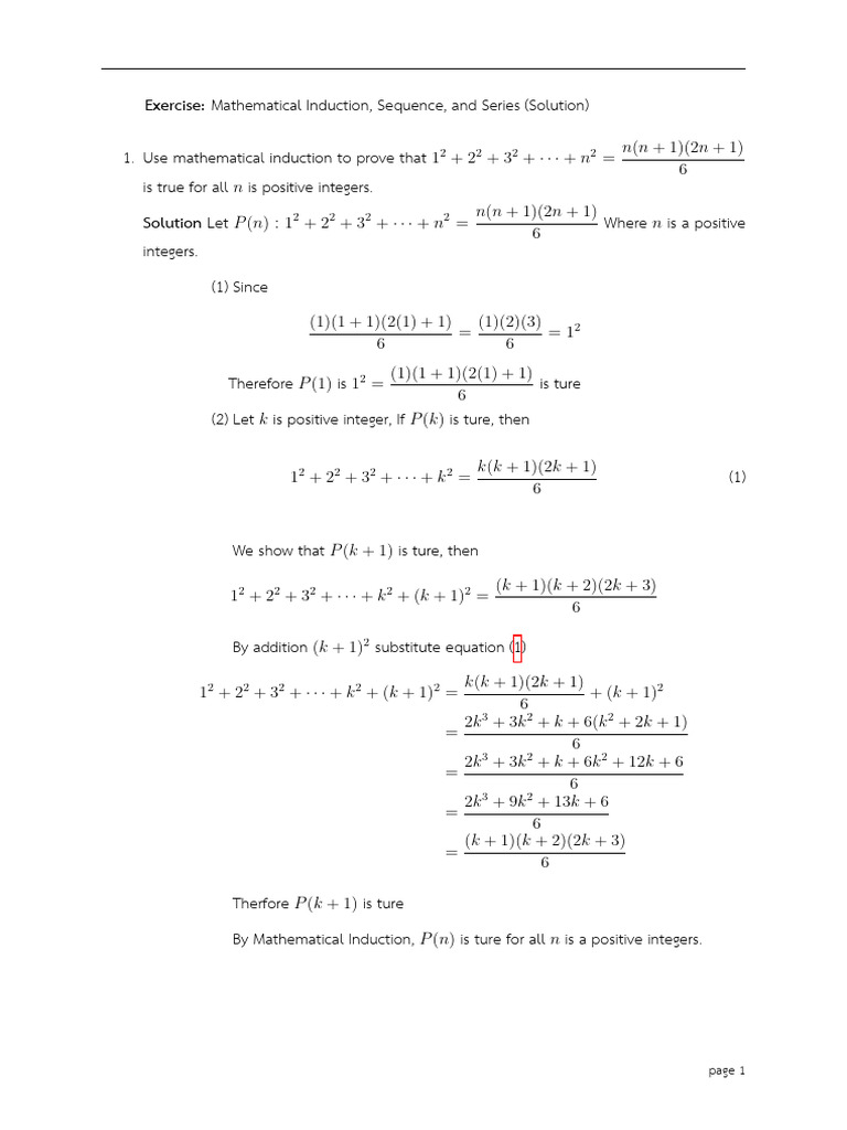 Exercise MTH102 Module1 (Solution) | PDF | Sequence | Analysis