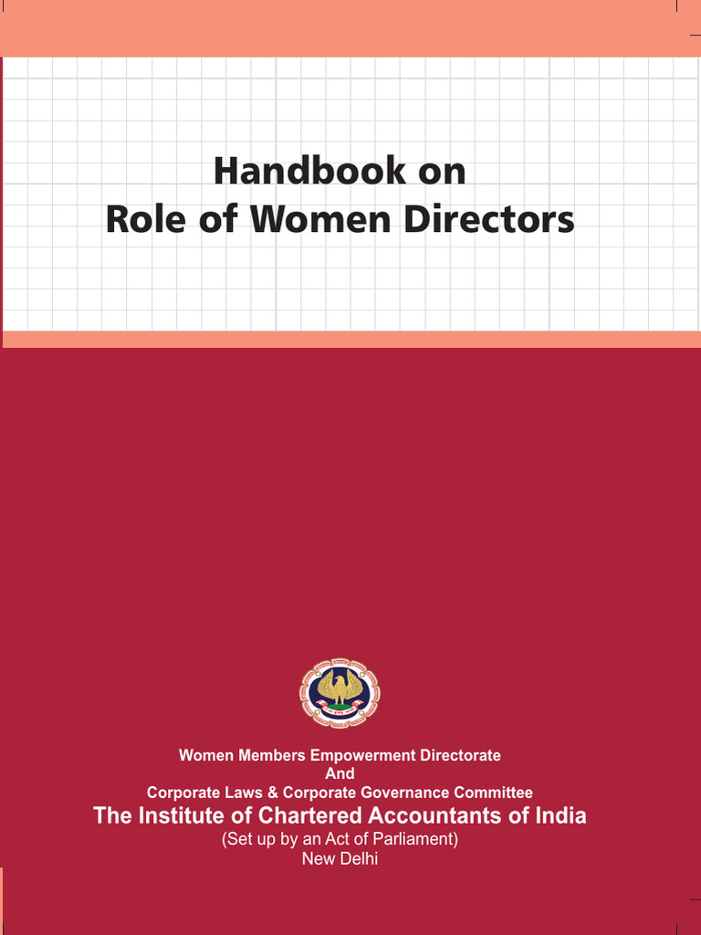Handbook On Role of Women Directors | PDF | Governance | Cheque