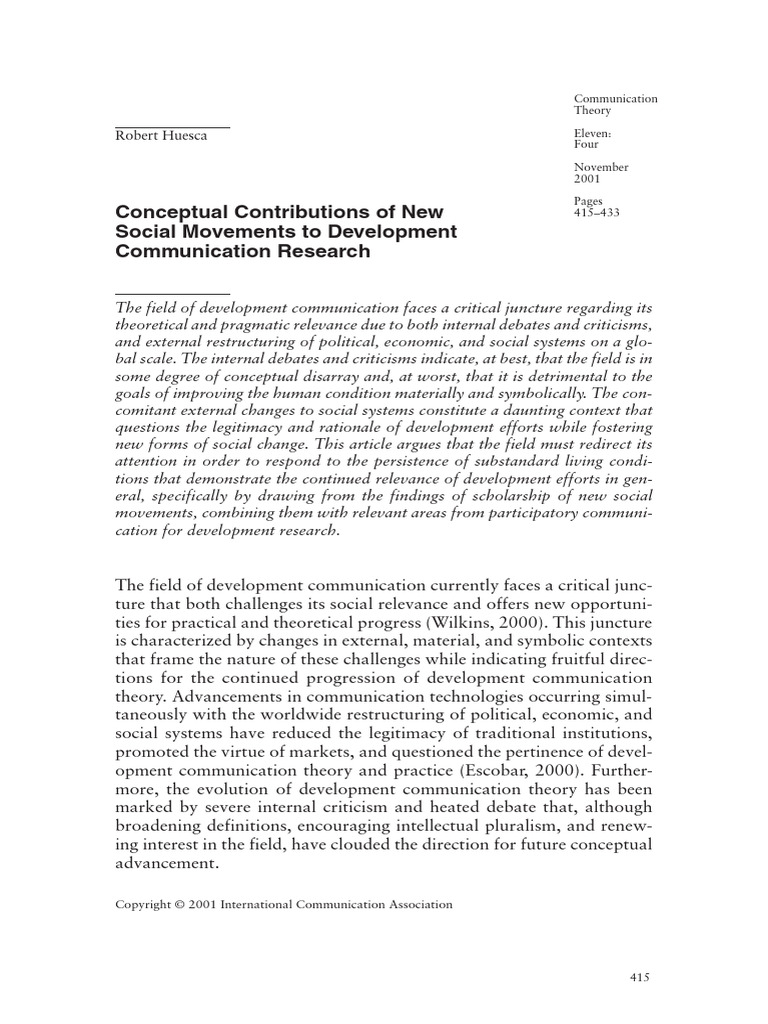 Hausca - New Social Movement Theory | PDF | Social Movements ...