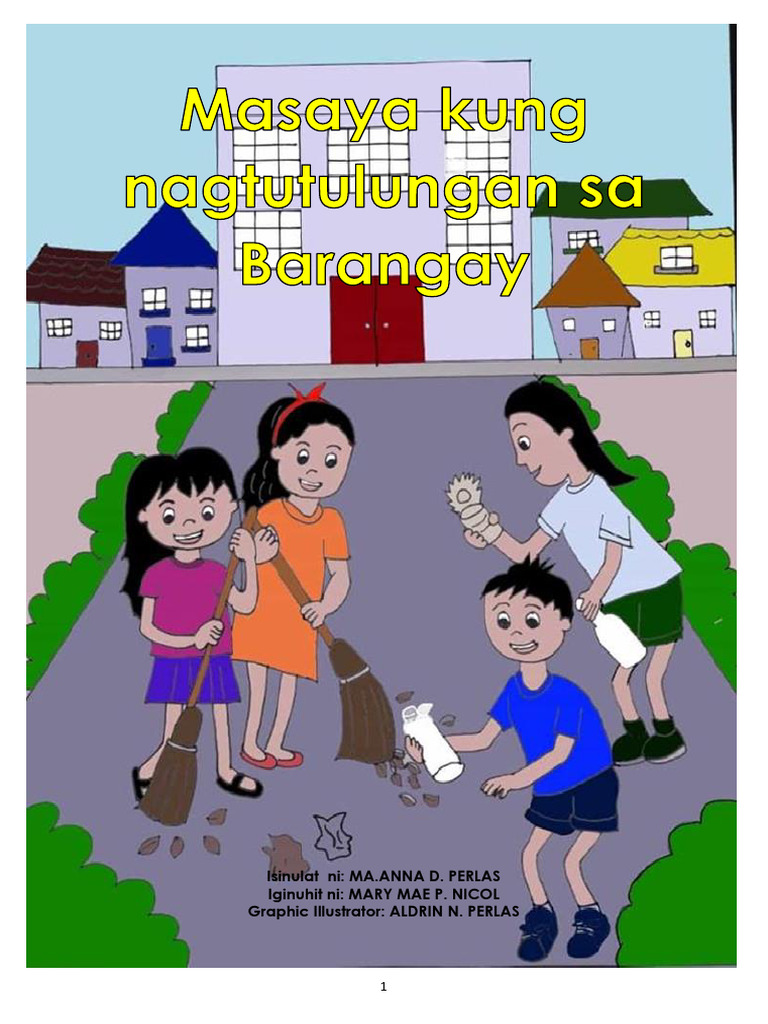 Kinder DLP Week 19 (Masaya Kung Nagtutulungan Sa Barangay) | PDF