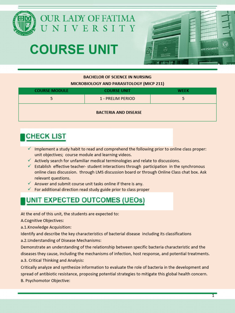 MicpLec 28week 529UpdatedCANVASJan2024BacteriaandDisease1 | PDF ...