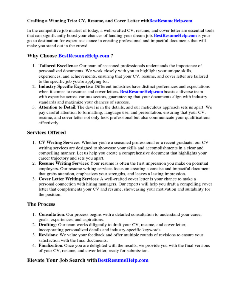 CV Resume Cover Letter Sample | PDF | Résumé