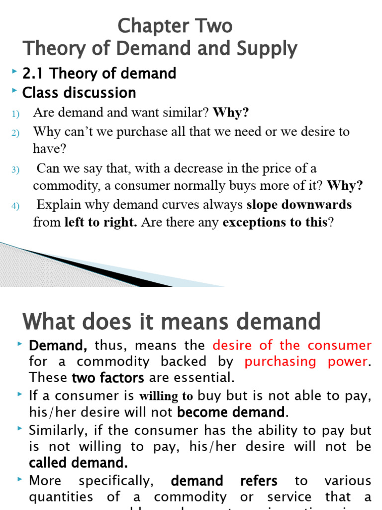 Chapter Two Introduction To Economics | PDF | Demand | Price Elasticity ...