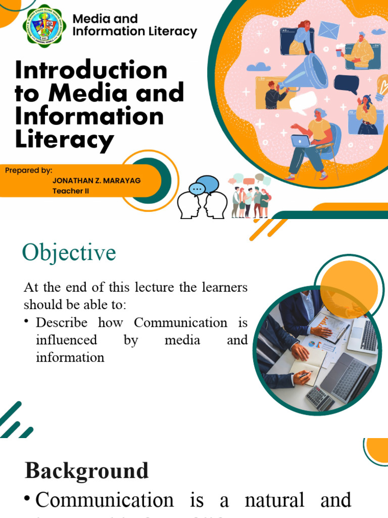Week 1 Introduction To Media and Information Literacy | PDF | Communication | Information