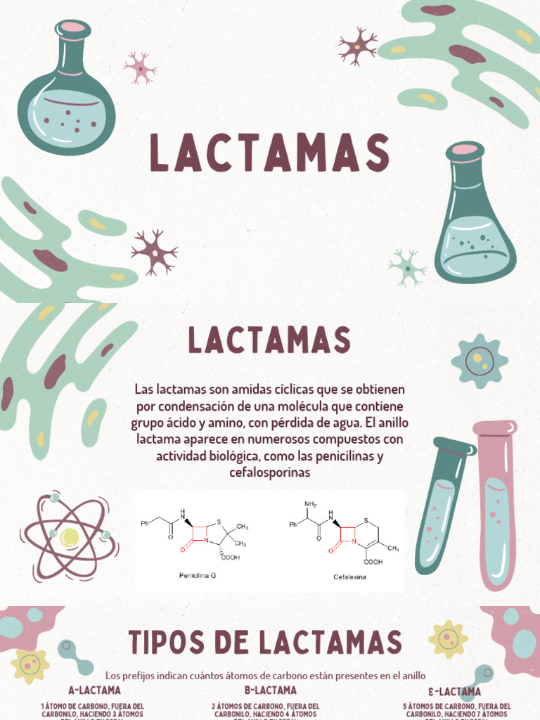 Lactamas | PDF | Penicilina | Beta lactamasa