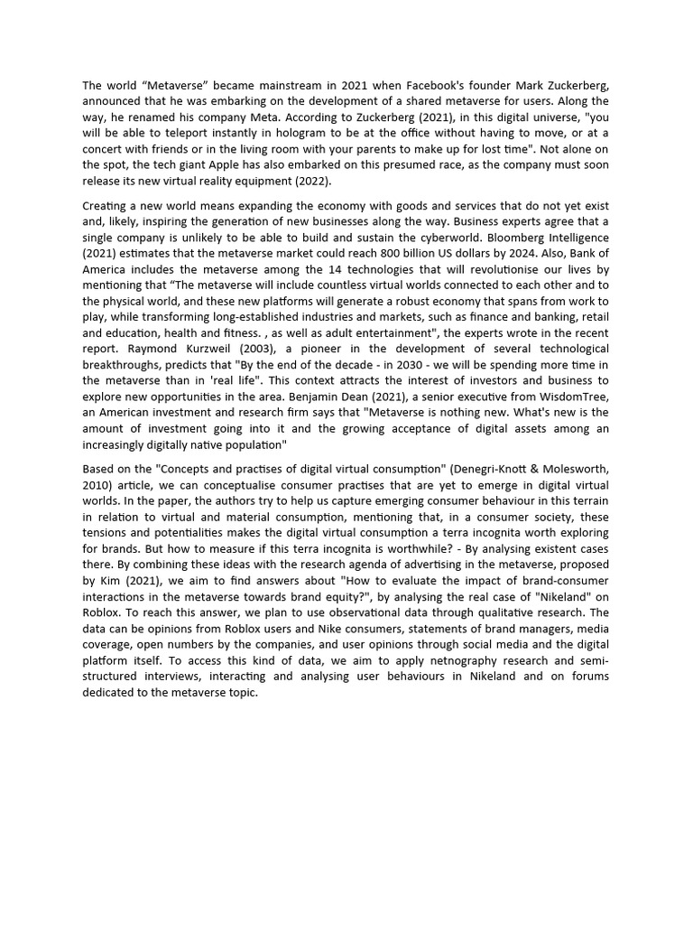 Introduction Pilot Study | PDF | Economies | Human Communication