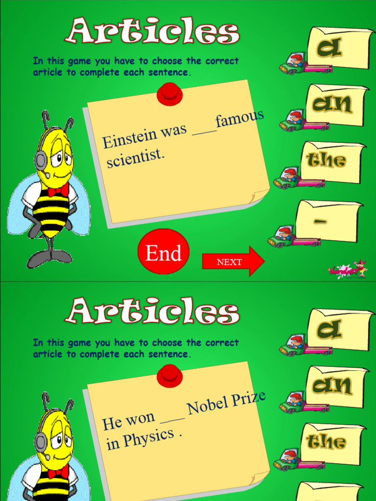 ARTICLES GRAMMAR | PDF