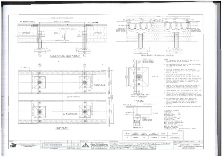 GAD For Underpass at Ch. 540+800 On NH - 53 | PDF | Earth Sciences ...