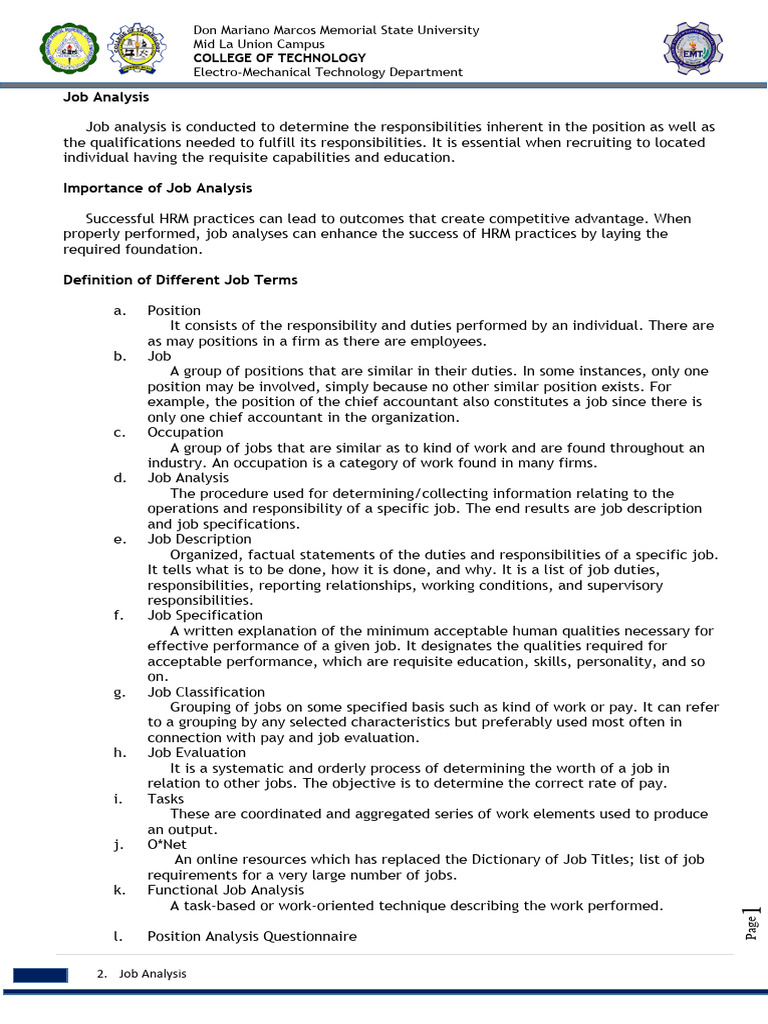 Blendi 2 Job Analysis | PDF | Accounting | Competence (Human Resources)