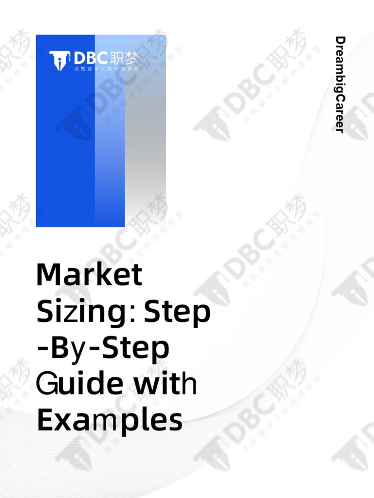 Market Sizing Guide: Steps & Examples | PDF | Market (Economics) | Pricing