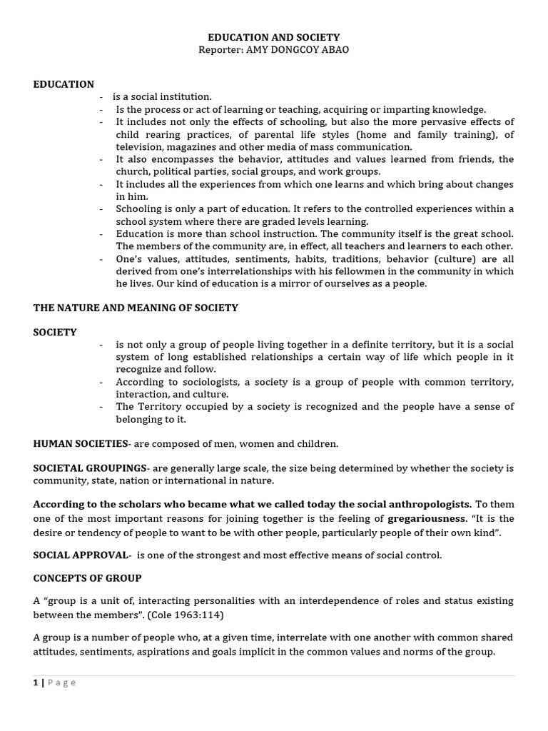 EDUC 201 Summer Compilation | PDF | Social Stratification | Caste