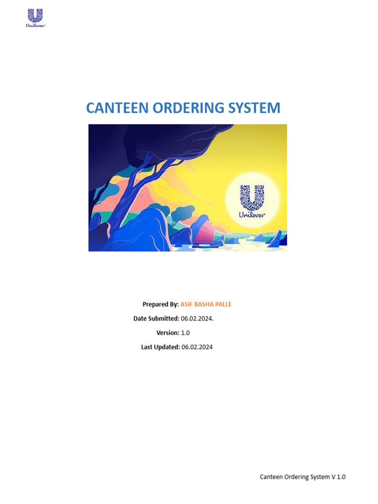 Canteen Ordering System | PDF | Payroll | Usability