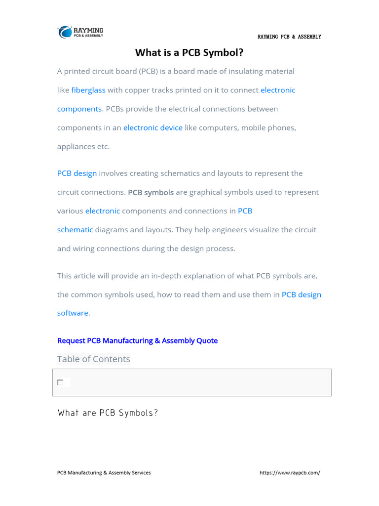 What Is A PCB Symbol | PDF | Printed Circuit Board | Electronic Component